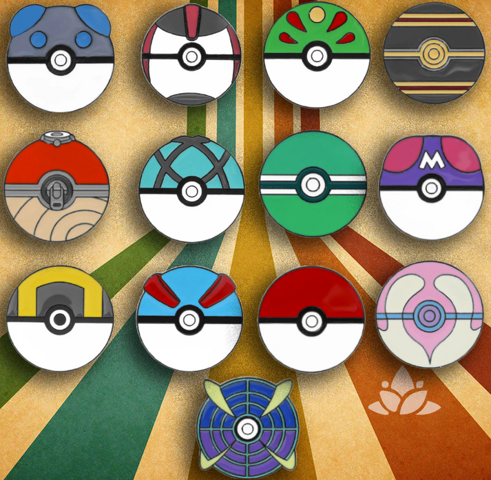 Catch 'Em All at Pokéball Plaza| Retro Accessories| Brooches – Retro ...